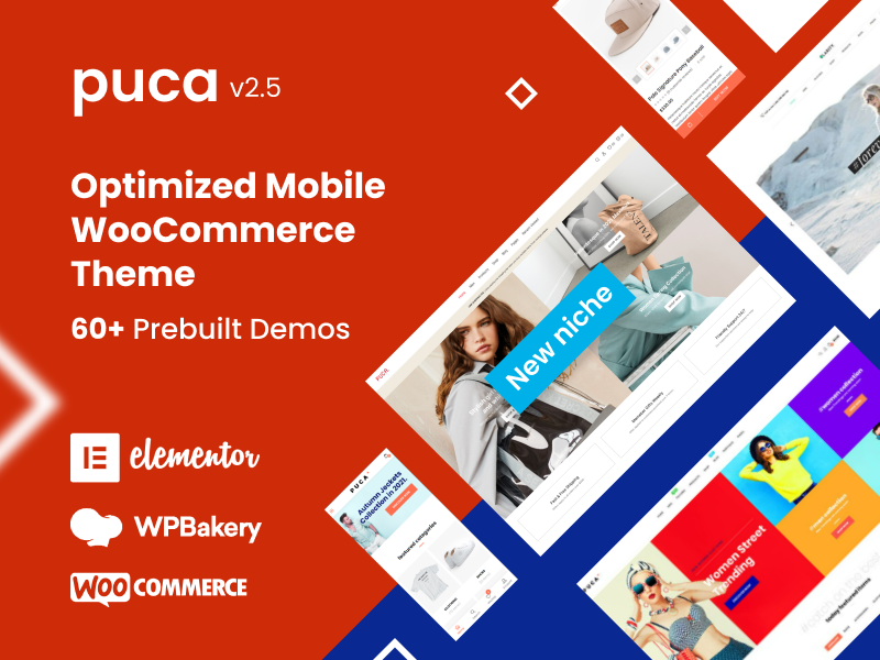 Puca WordPress Theme Optimized Mobile WooCommerce - Gplplace